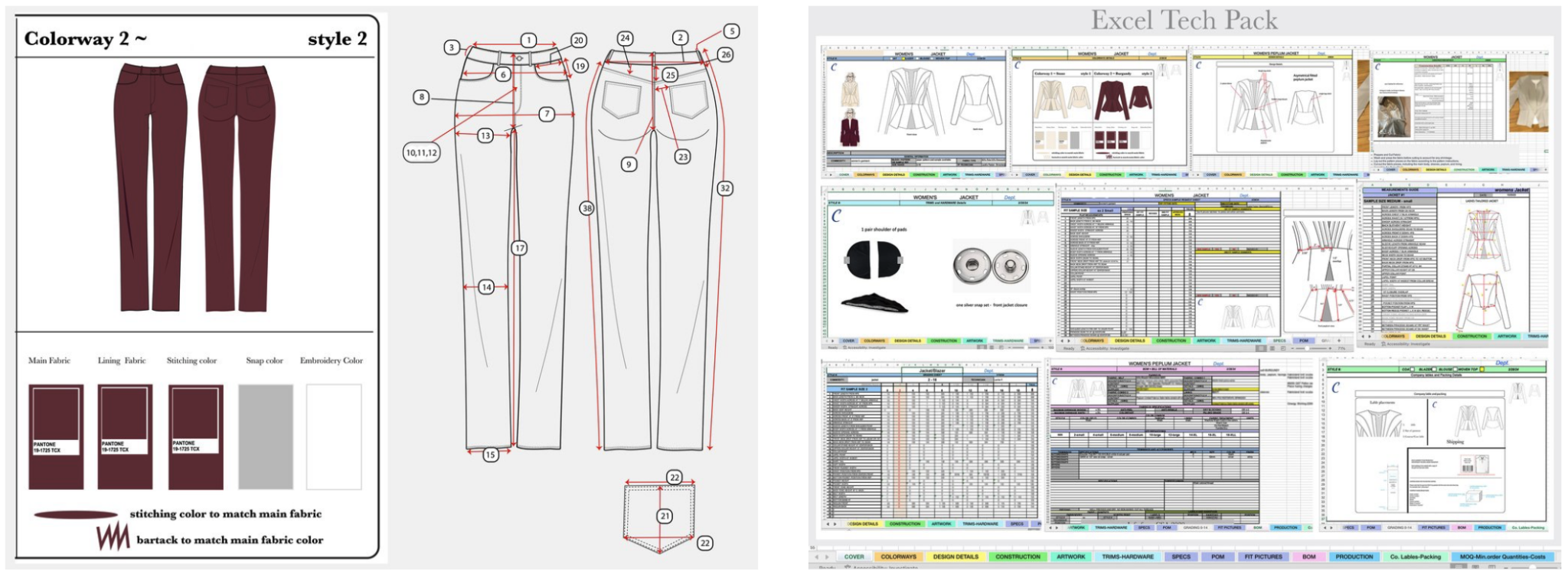 tech packs/technical design-#6 | freelance fashion designer nyc|top ...